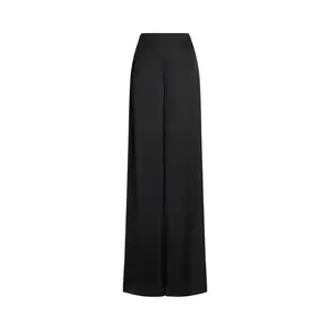 Ralph Lauren Daria Washed Satin Pant - Black