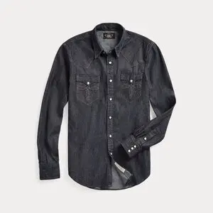 Ralph Lauren Slim Fit Denim Western Shirt - Rinse