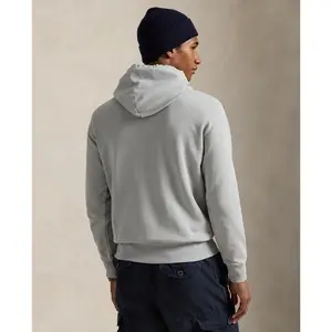 Ralph Lauren Loopback Fleece Hoodie - Soft Grey