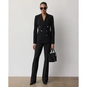 Ralph Lauren Camden Wool Crepe Jacket - Black