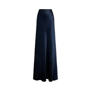 Ralph Lauren Masina Stretch Satin Skirt - Icon Navy