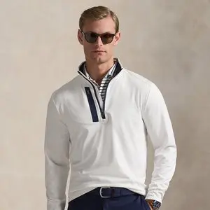 Ralph Lauren Stretch Jersey Pullover Ceramic White