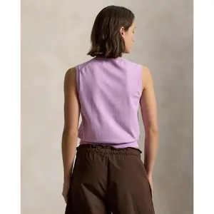 Ralph Lauren Sleeveless Crewneck Sweater - Soft Lilac
