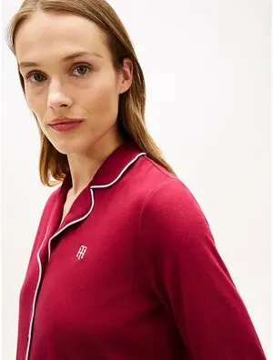 Tommy Hilfiger Long Sleeve Shirt & Pant Sleep Set