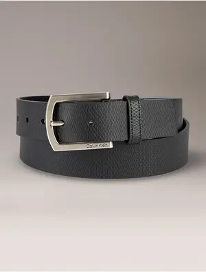 Calvin Klein Embossed Leather Harness Belt