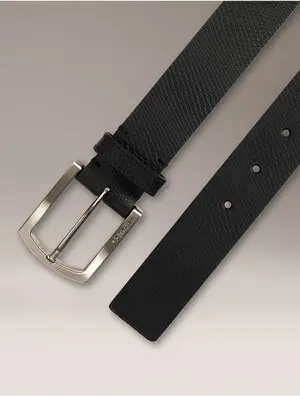 Calvin Klein Embossed Leather Harness Belt