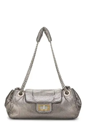 Chanel Perforated Drill Accordion Flap Bag Small