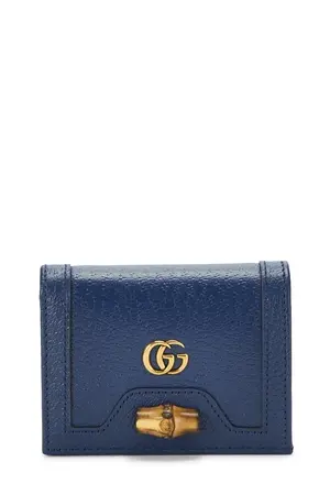 Gucci Bamboo Compact Wallet - Blue