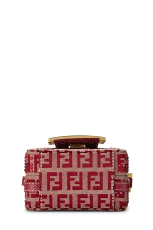 Fendi Crystal Embellished Cube Crossbody