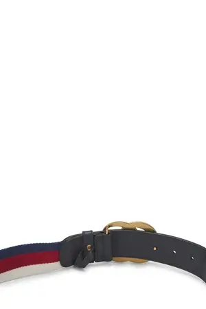 Gucci Web Canvas Gg Marmont Belt 90