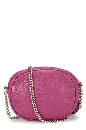 Gucci Soho Round Chain Crossbody - Pink