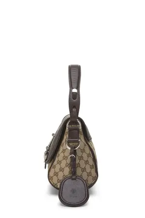 Gucci Original Gg Horsebit Shoulder Bag - Brown