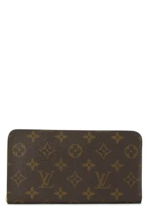 LOUIS VUITTON Monogram Canvas Porte Monnaie Zippy Wallet - Brown