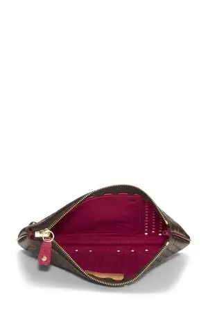 LOUIS VUITTON Burgundy Perforated Monogram Pochette Plat