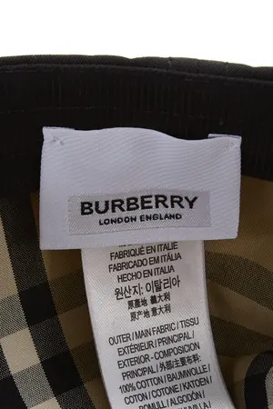Burberry Canvas Check Baseball Cap Large