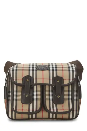 Burberry Haymarket Check Front Pocket Messenger