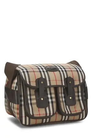 Burberry Haymarket Check Front Pocket Messenger