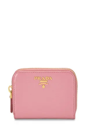 Prada Vitello Move Zip Around Coin Purse