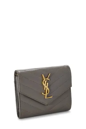 Saint Laurent Grainy Compact Zip Wallet