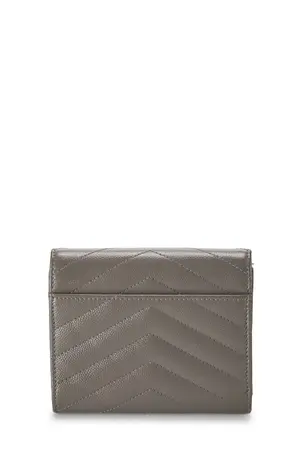 Saint Laurent Grainy Compact Zip Wallet