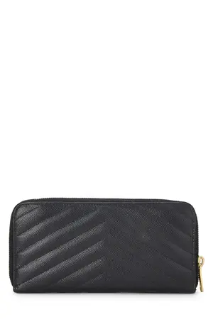 Saint Laurent Grainy Zip Around Wallet