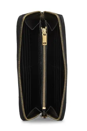 Saint Laurent Grainy Zip Around Wallet