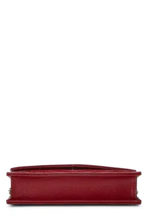 Saint Laurent Grained Calfskin Envelope Wallet On Chain