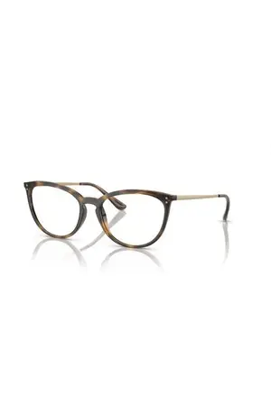 VOGUE EYEWEAR 53mm Cat Eye Optical Glasses - Brown