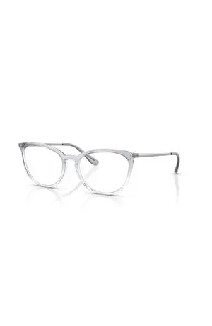 VOGUE EYEWEAR 53mm Cat Eye Optical Glasses - Clear Blue