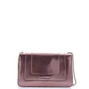 BVLGARI Serpenti Forever Shoulder Bag Metallic Leather Small