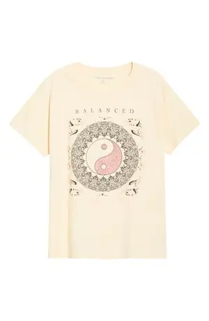 Lucky Brand Balanced Graphic T-shirt - Whitecap Gray