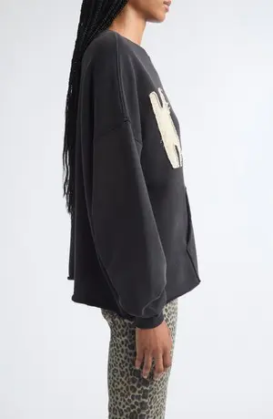 R13 K, Bye." Oversized Sweatshirt