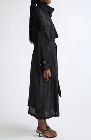 Proenza Schouler Sheer Wool Trench Coat