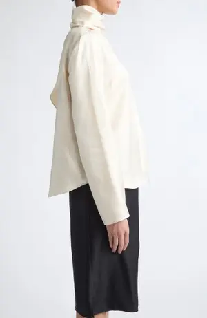 Loulou De Saison Gala Silk Crepe Top