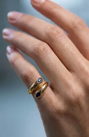 THE M JEWELERS The Twisted Stone Pinky Ring