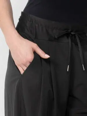 SINGLE STITCH Everyday Wide Leg Pleated Pants - Black