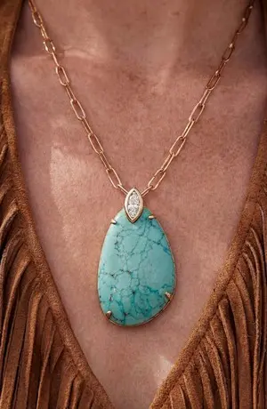 Ettika Majestic Reconstituted Pendant Necklace