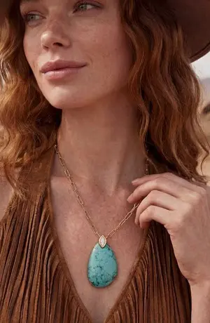 Ettika Majestic Reconstituted Pendant Necklace
