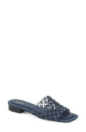 REISS Mabel Slide Sandal - Blue