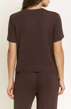 Honeydew Intimates Cloud Modal Tee - Chocolate