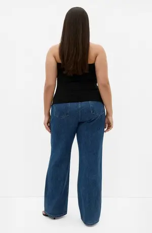 City Chic Halo Ruched Tube Top