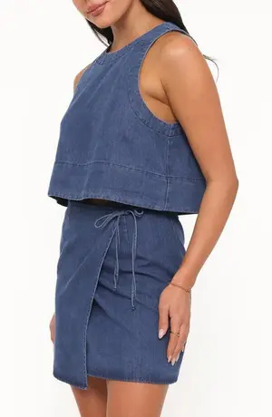 PETAL & PUP Siena Sleeveless Boxy Crop Top