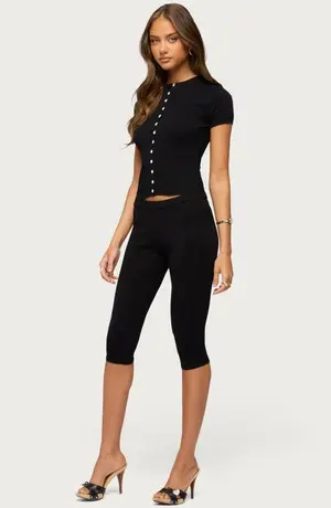 EDIKTED Vanessa Knit Capri Pants