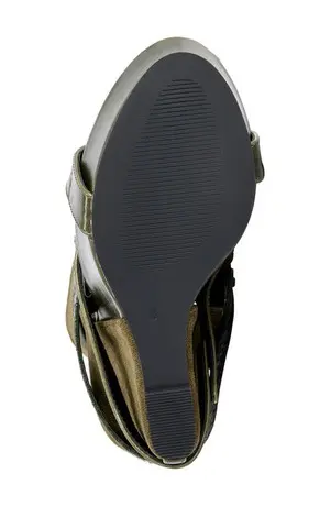 AZALEA WANG Rothko Platform Wedge Sandal