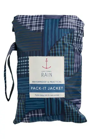 SEASALT CORNWALL Packable Waterproof Hooded Raincoat
