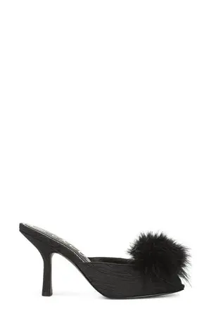 CIRCUS NY BY SAM EDELMAN Glenda Fluff Mule - Black