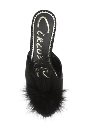 CIRCUS NY BY SAM EDELMAN Glenda Fluff Mule - Black