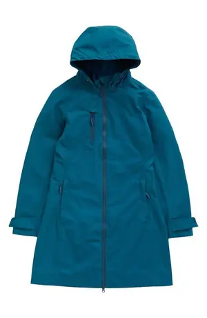 SEASALT CORNWALL Coverack Waterproof Organic Cotton Raincoat With Removable Hood - Rain Cloud