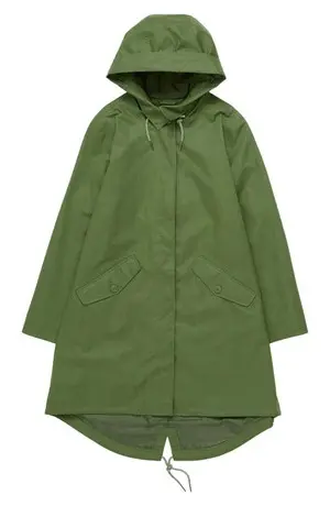 SEASALT CORNWALL Waterproof Linen & Cotton Hooded Coat