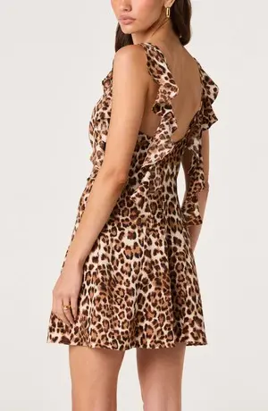 Astr The Label Olga Ruffled Mini Dress